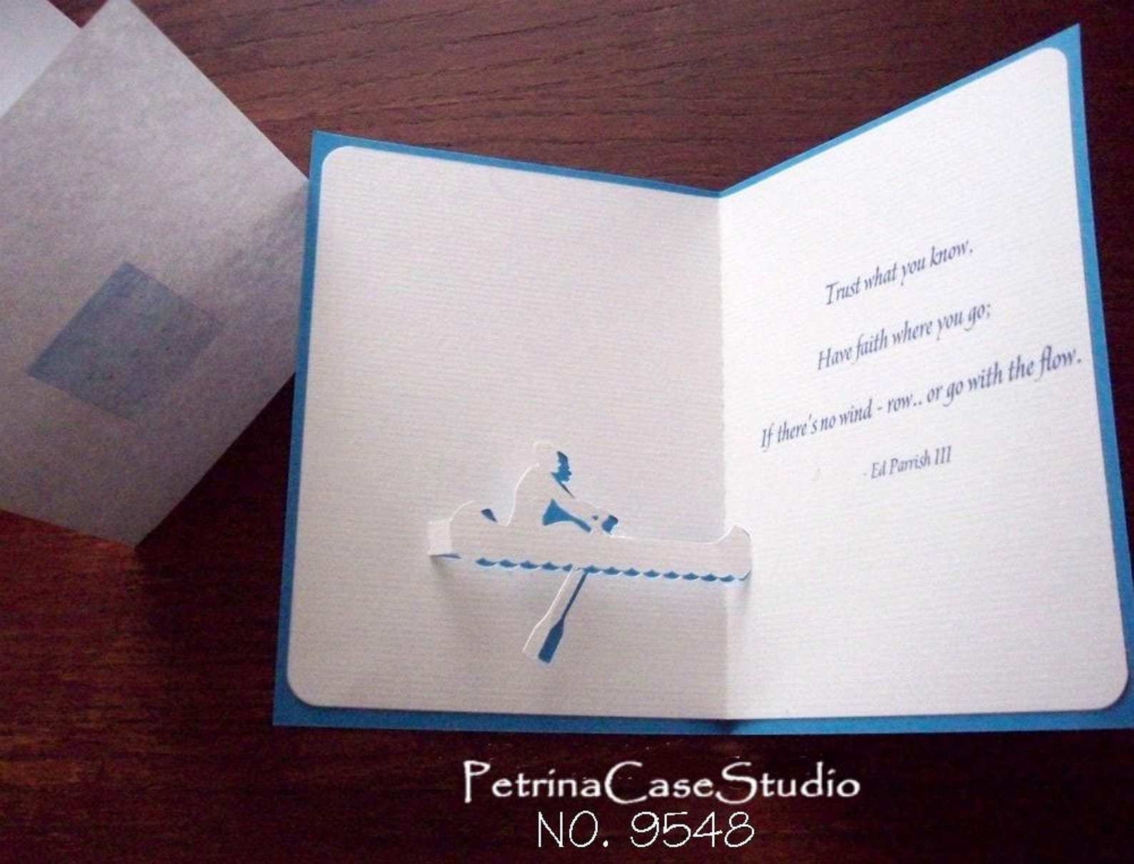 Canoe Pop-up Card ITEM 9548 - Etsy
