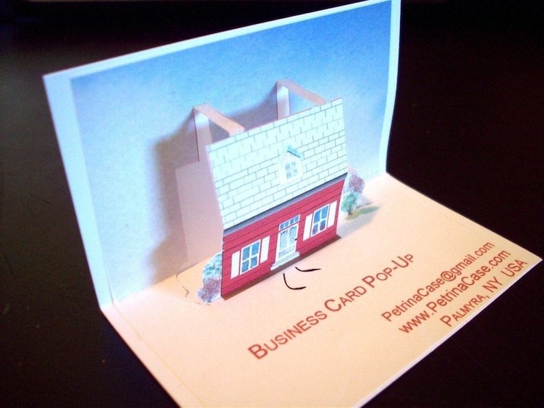 Pop-up Business Card 25 Cards is 1 Set for 19.89 ITEM 8850 - Etsy