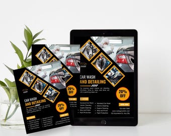 Automobile Service Flyer, Printable Car Repair Marketing Template ...