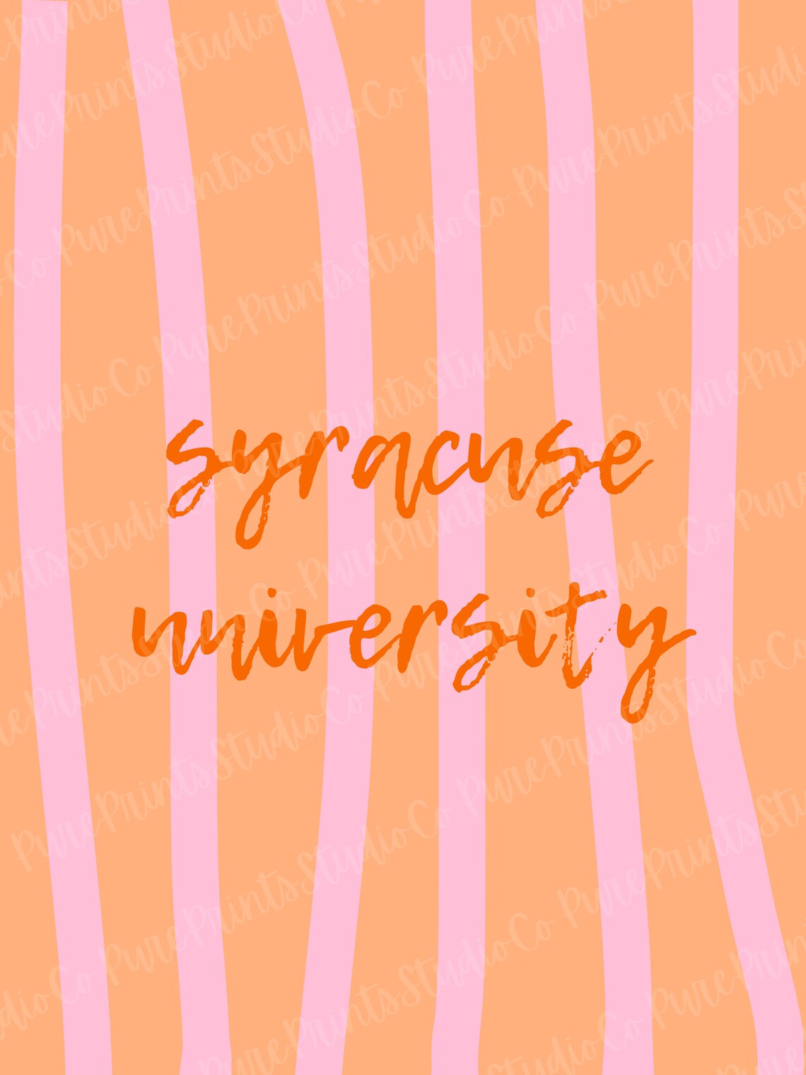 Syracuse University Digital Prints, Aesthetic College Prints, Dorm ...