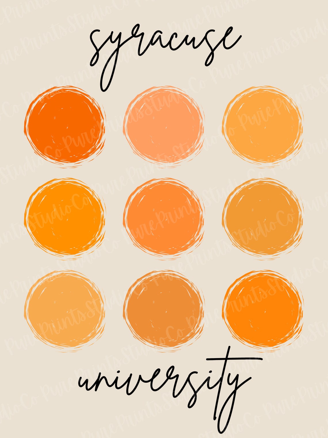 Syracuse University Digital Prints, Aesthetic College Prints, Dorm ...