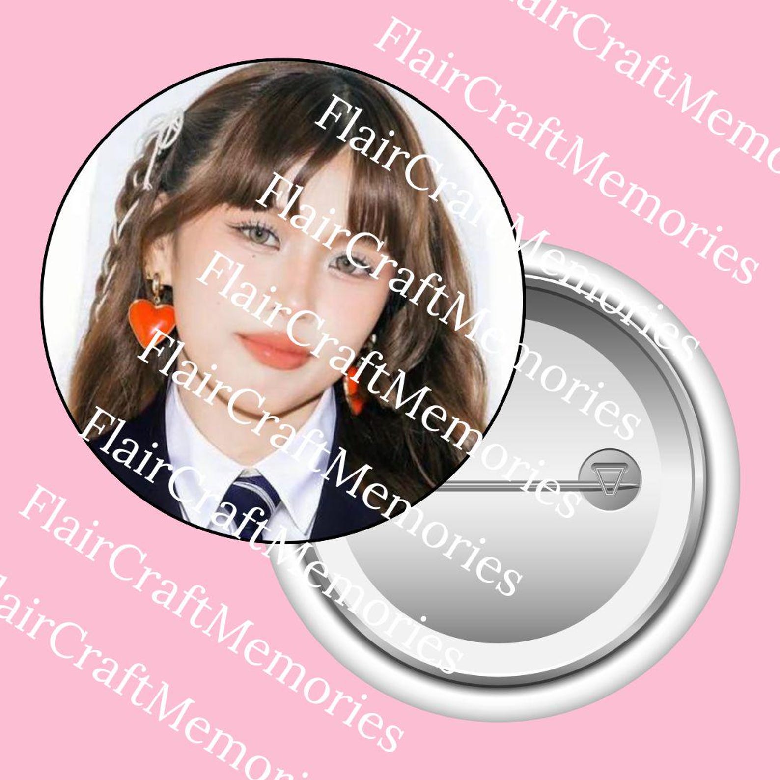 BINI Fan Merch Button Pin Set Featuring Aiah, Colet, Gwen, Jhoanna ...