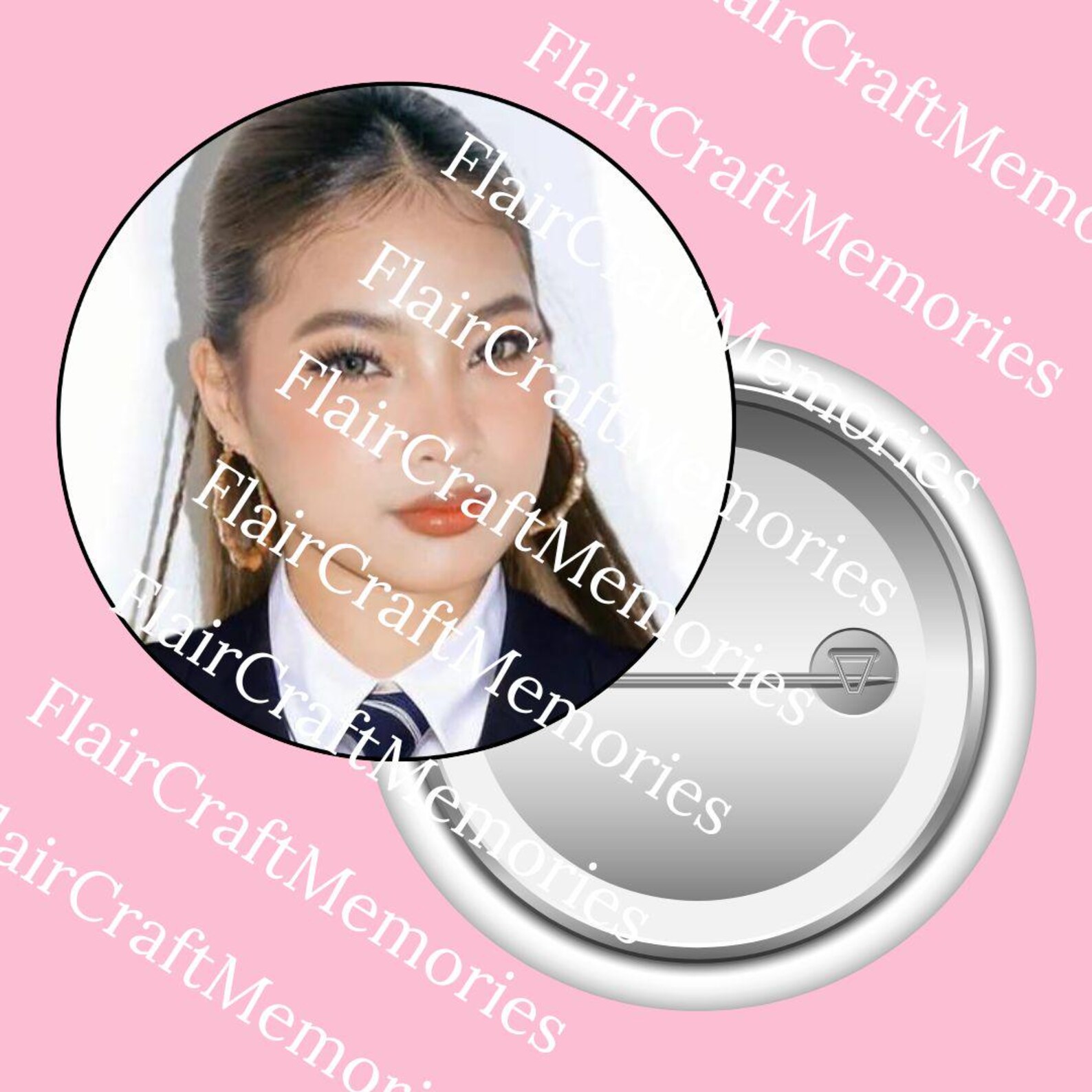 BINI Fan Merch Button Pin Set Featuring Aiah, Colet, Gwen, Jhoanna ...