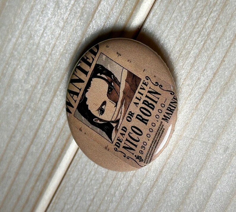 Anime One Piece Wanted Posters Button Badge Pins - Etsy