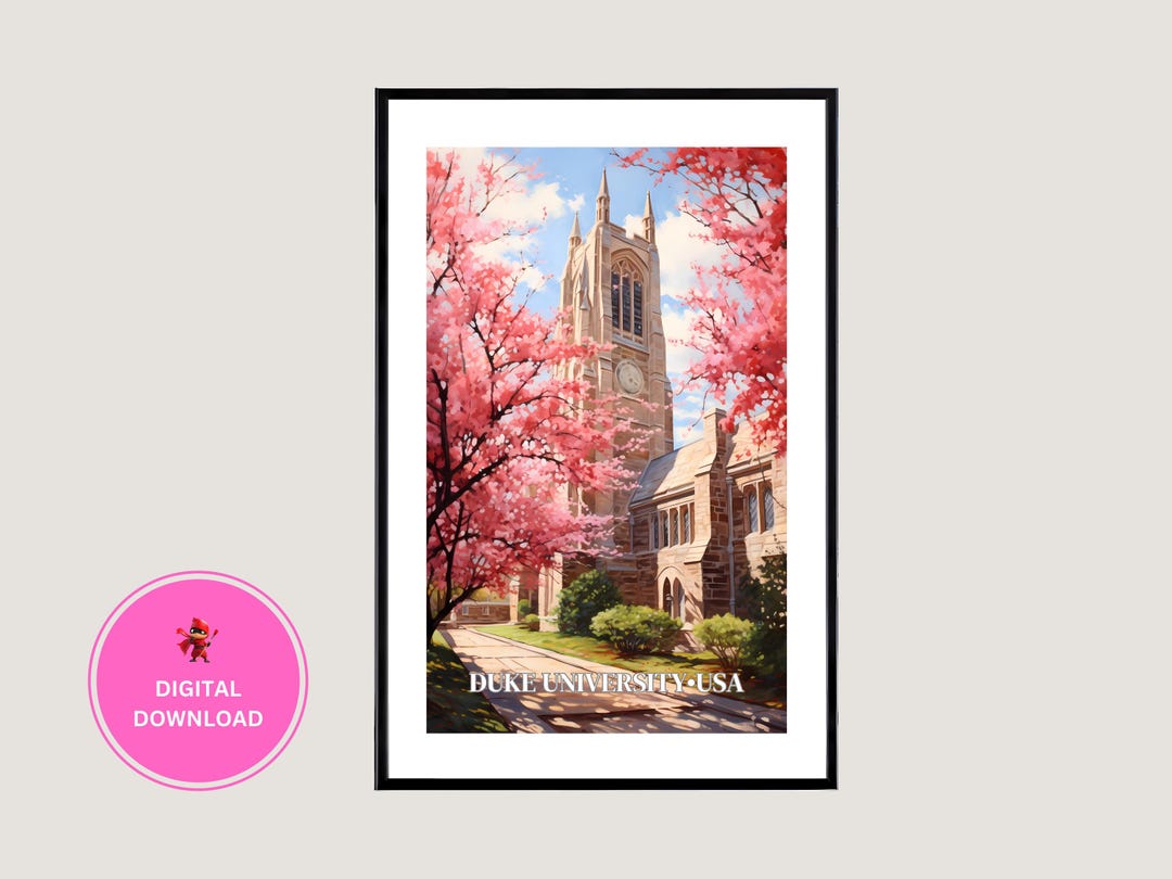 University Campus USA, Digital Printable, Download, Home Decor, Art ...