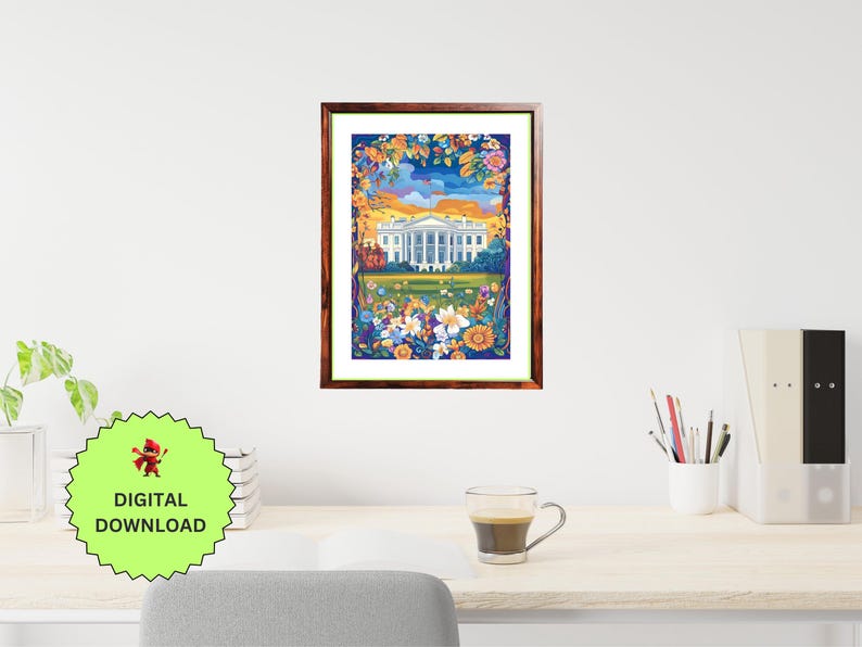 Decorative Painting, Digital Printable Download Wall Art, Home Decor ...