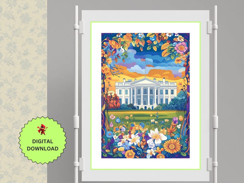 Decorative Painting, Digital Printable Download Wall Art, Home Decor ...