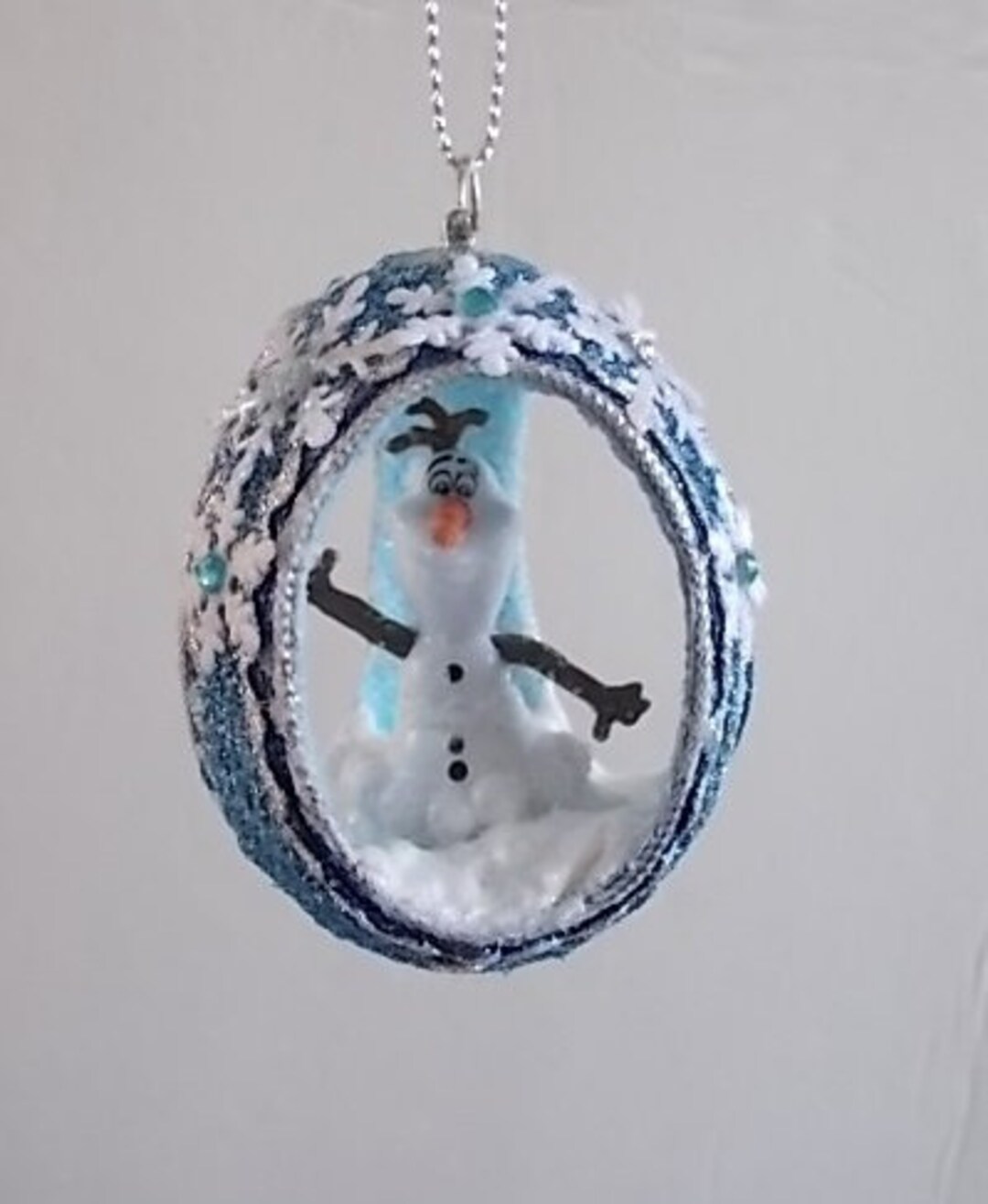 Olaf Frozen Winter Wonderland Christmas Egg Ornament - Etsy