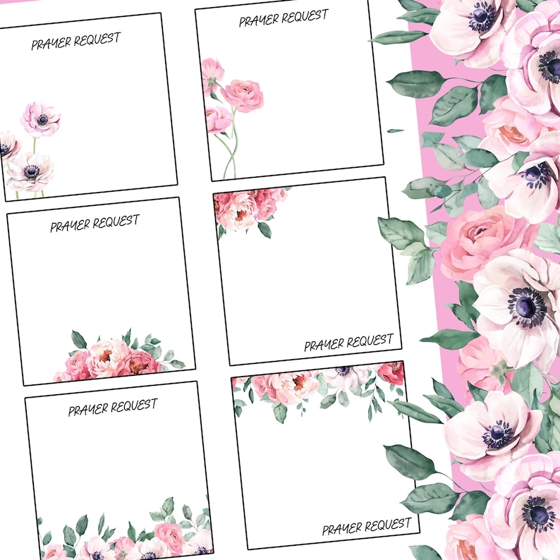 Prayer Board Kit Printable Bundle, Encouraging Scripture Card for ...