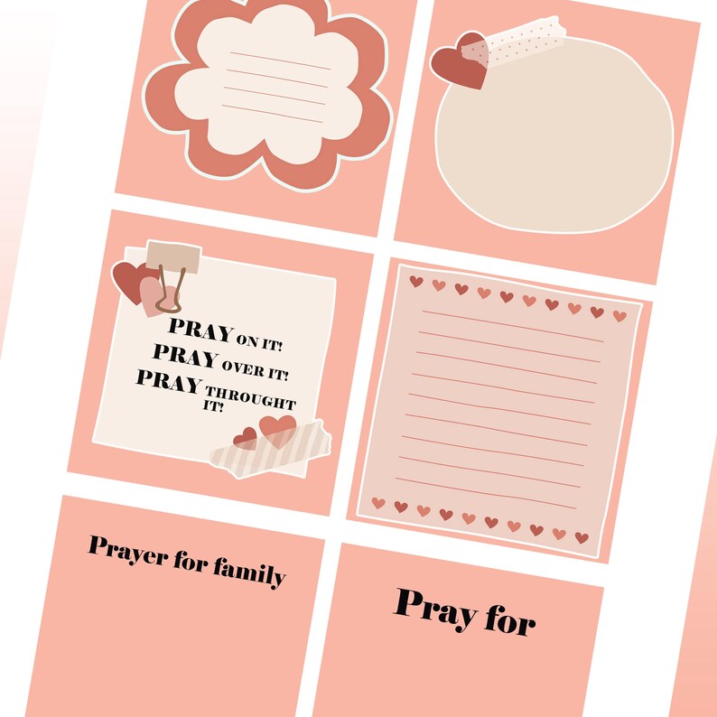 Prayer Board Kit Printable Scripture Cards for Prayer Boards ...