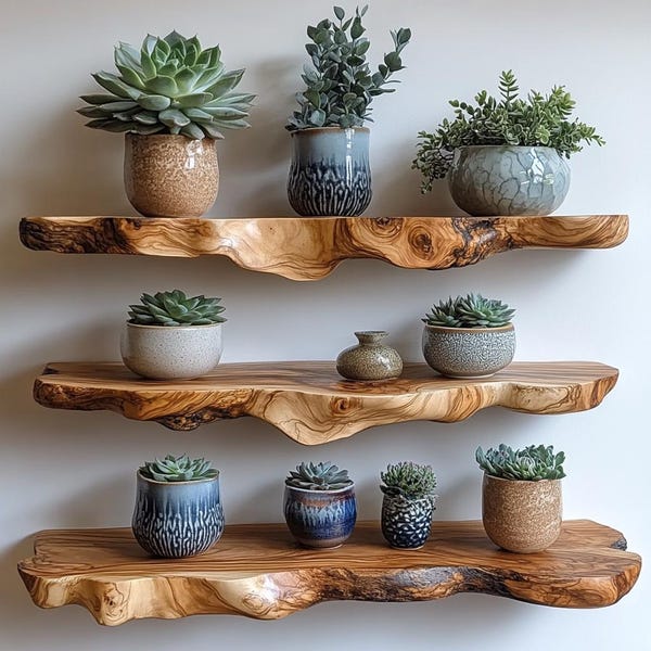 Live Edge Shelf - Etsy