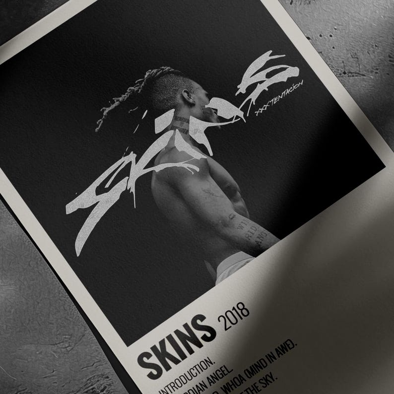 Xxxtentacion Album Poster, SKINS 2018 Album Poster, SKINS Album Cover ...