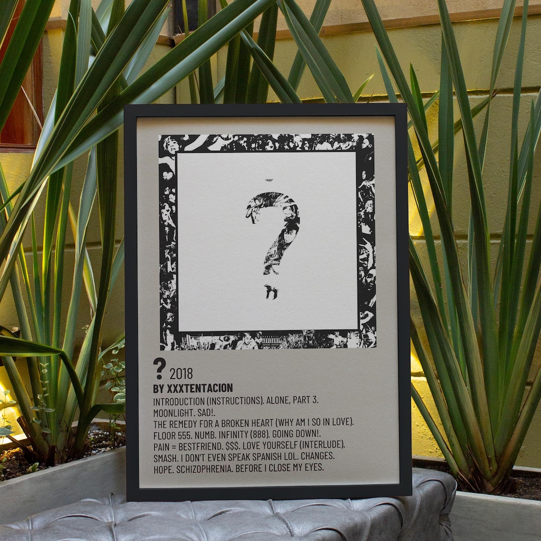 Xxxtentacion Album Poster, Xxxtentacion Album Cover Print, 2018 Album ...
