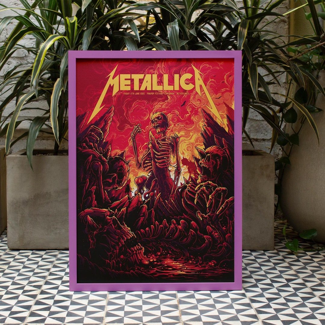 Metallica Poster, Metallica Poster 2022 Pinkpop Festival, Metallica ...