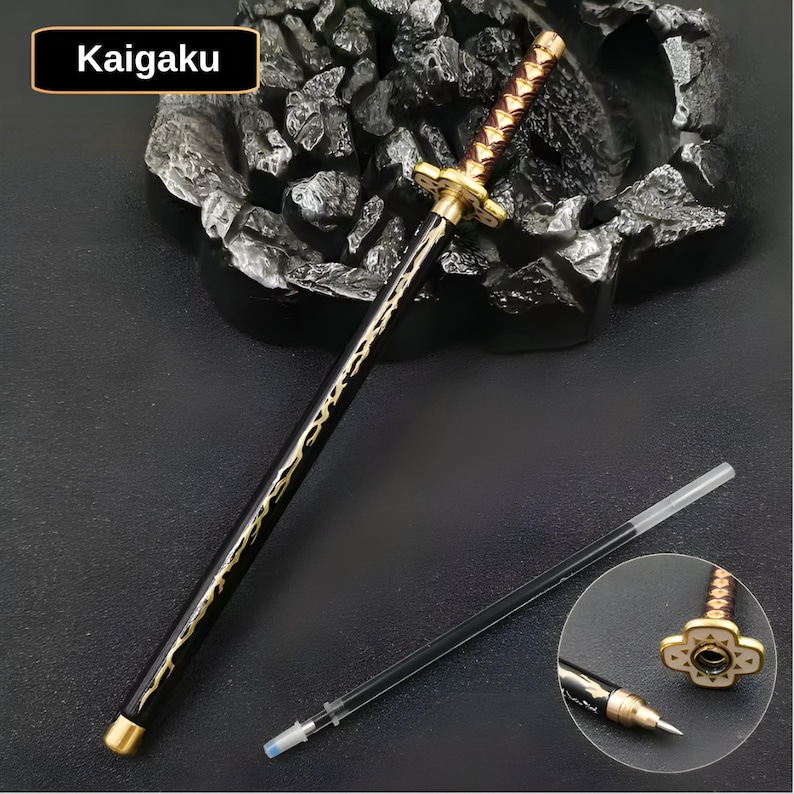 Demon Slayer Katana Pen, Japanese Style Samurai Sword Pen, Collectible ...