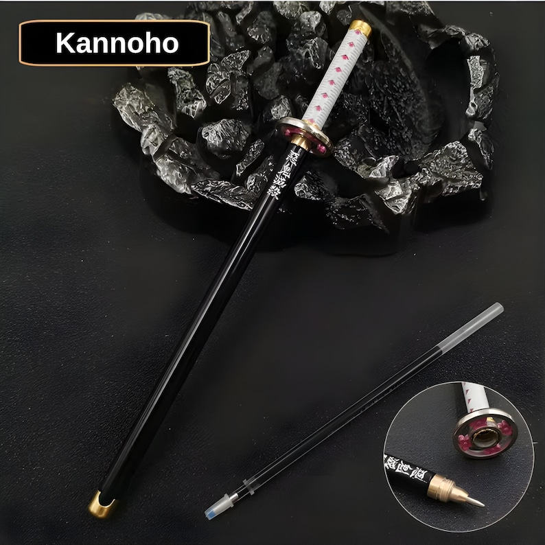 Demon Slayer Katana Pen, Japanese Style Samurai Sword Pen, Collectible ...