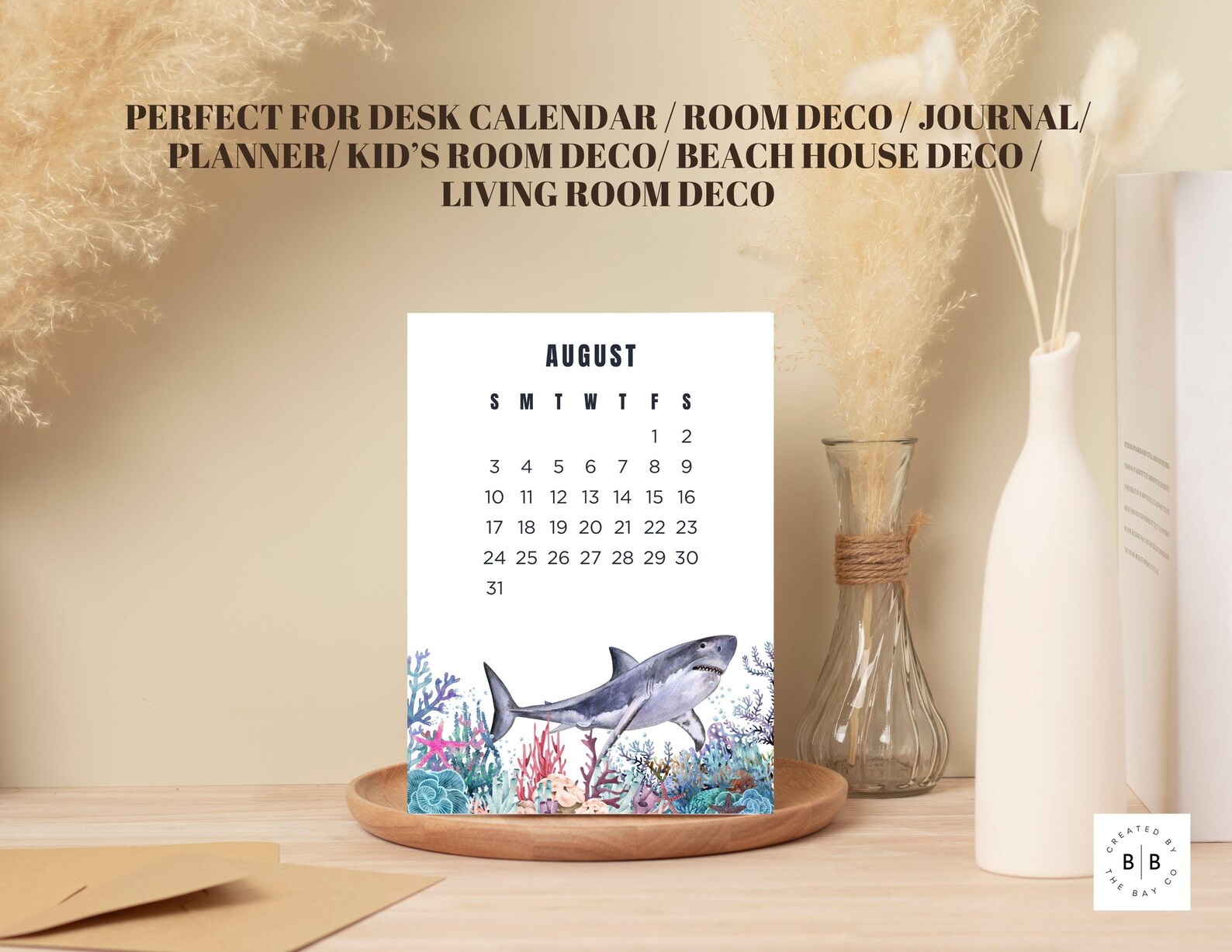 2025 Printable Sea Life Under the Sea Calendar Ocean Animals Dated 5x7 ...