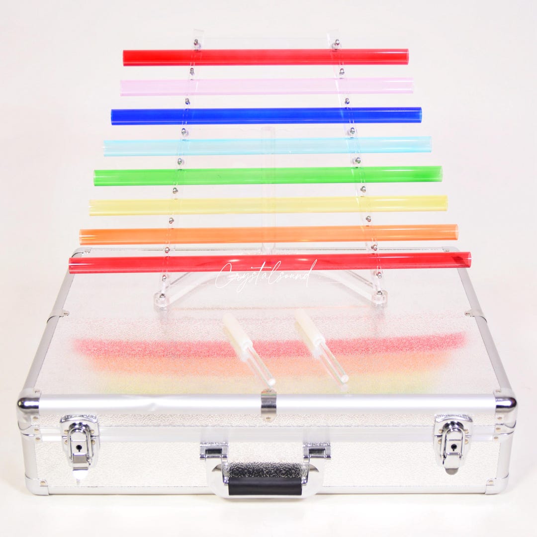432HZ Perfect Pitch Color Crystal Harp Set CDEFGABC Sound Healing ...