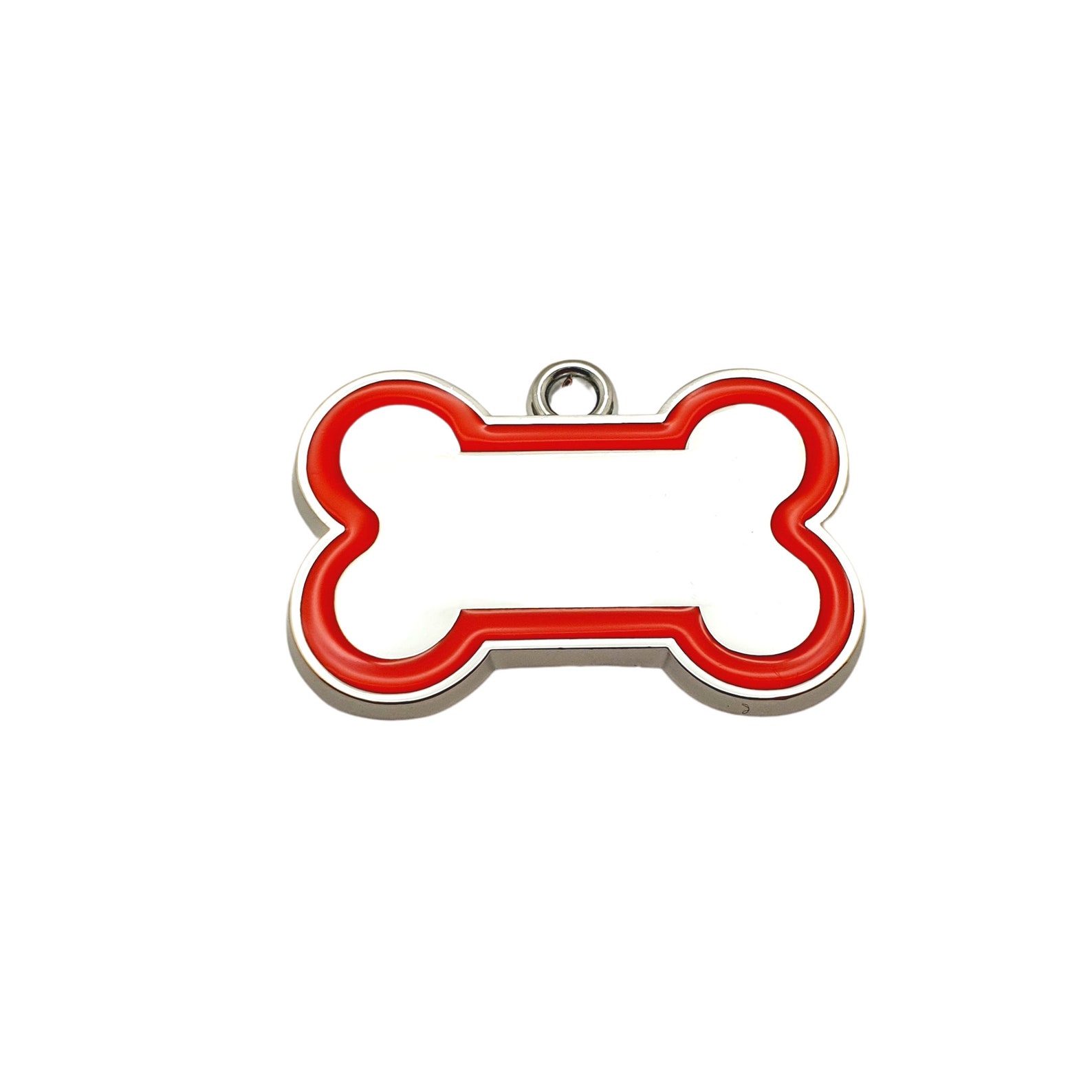 Bone Colour Outline Tags Stainless Steel, Pet ID Tag, Dog Tag, Pet Tag ...