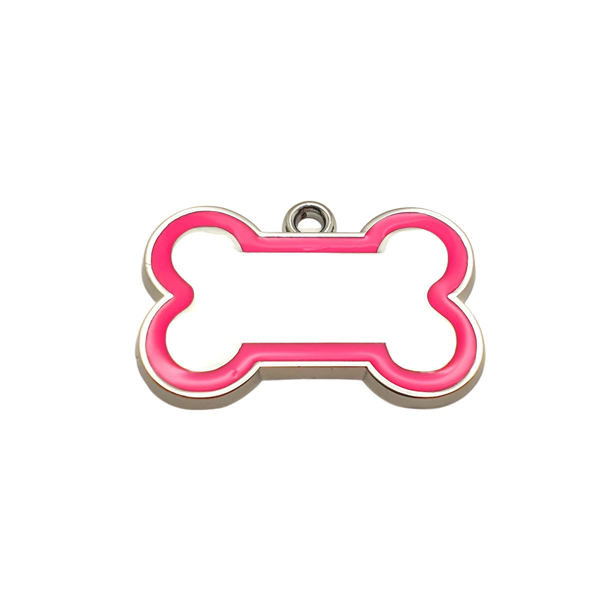 Bone Colour Outline Tags Stainless Steel, Pet ID Tag, Dog Tag, Pet Tag ...