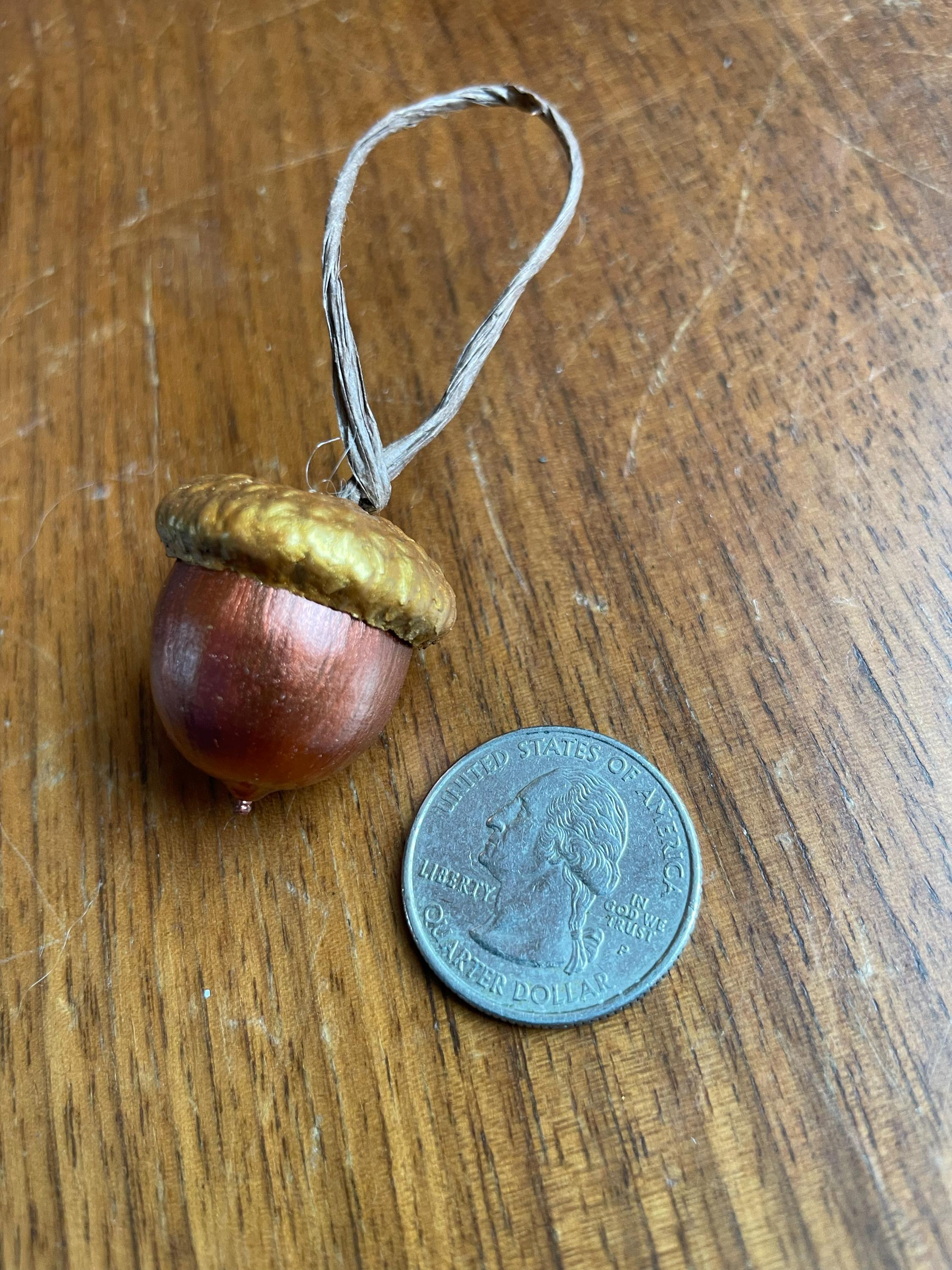 Metallic Acorn Christmas Ornaments - Etsy