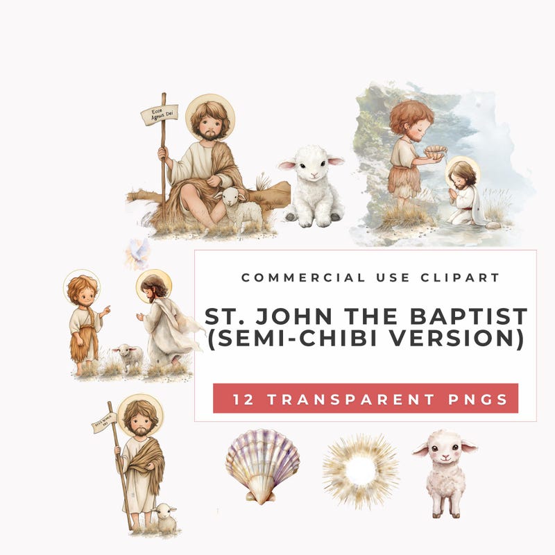 John the Baptist Clipart - Etsy