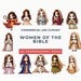Chibi Women of the Bible Clipart, Biblical Characters, Bible Study Art ...