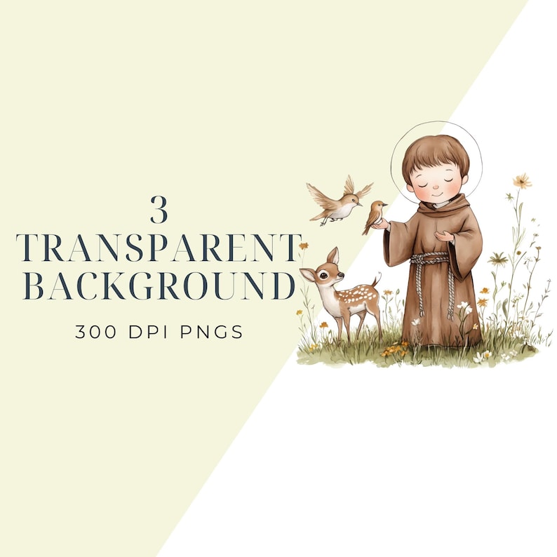 Saint Francis of Assisi Clipart | Patron Saint of Animals Pngs ...