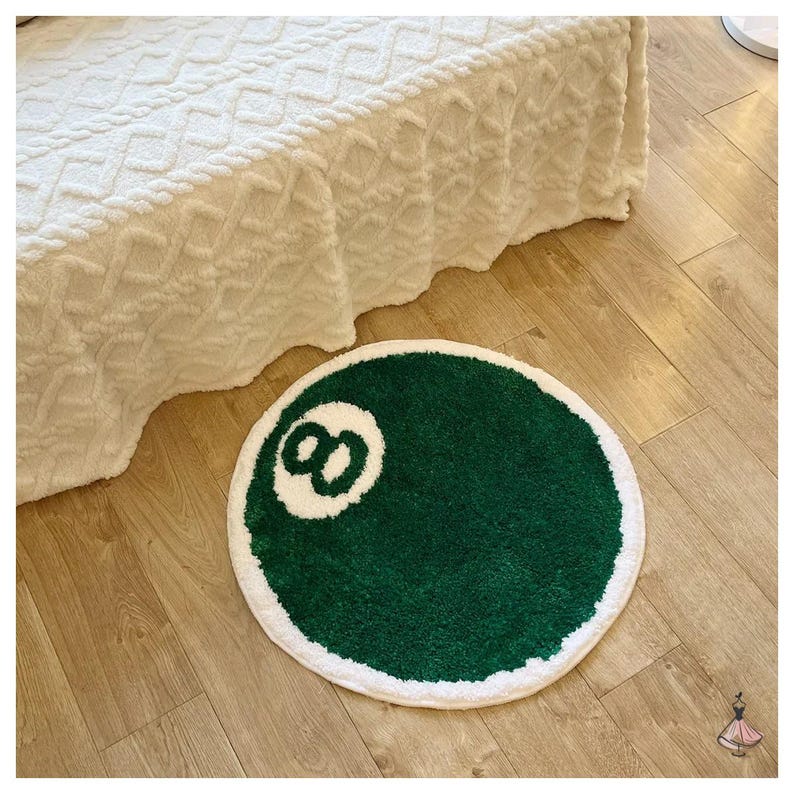 8 Ball Tufted Fluffy Custom Rug Hypebeast Aesthetic - Etsy