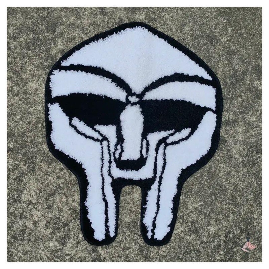 MF DOOM Custom Tribute Fluffy Rug Tufted Rapper Hip Hop Aesthetic - Etsy