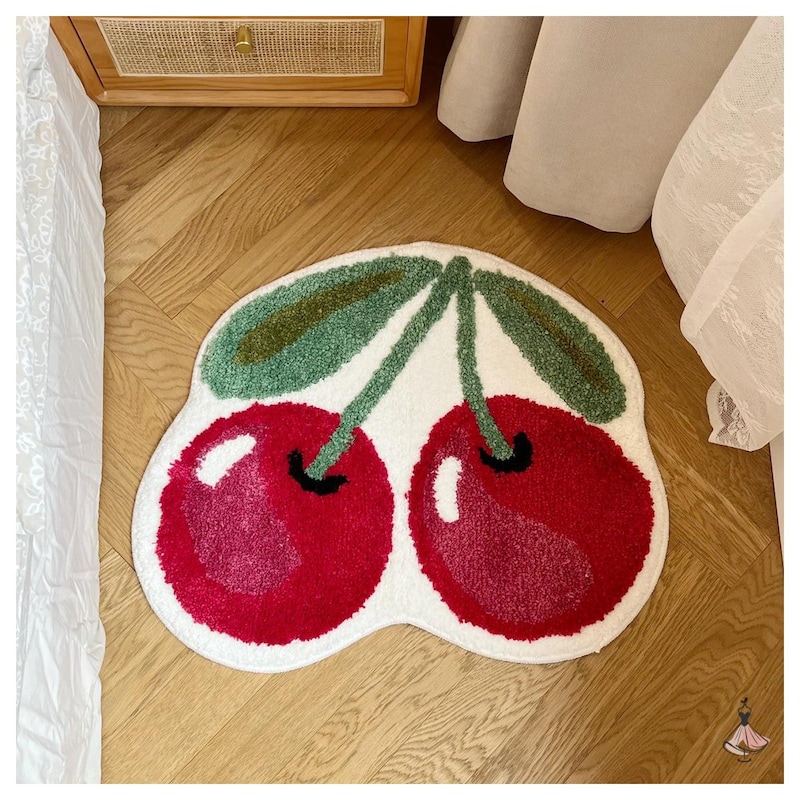 3d Cherry Rug - Etsy