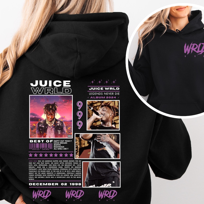 Hoodies Juice Wrld - Etsy