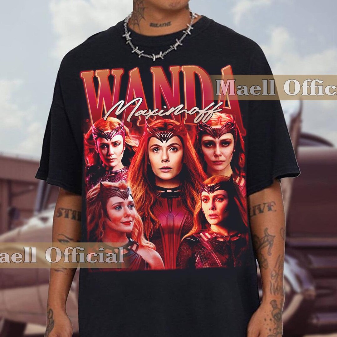Limited Wanda Maximoff Shirt, Elizabeth Olsen T-shirt, Gift for Woman ...