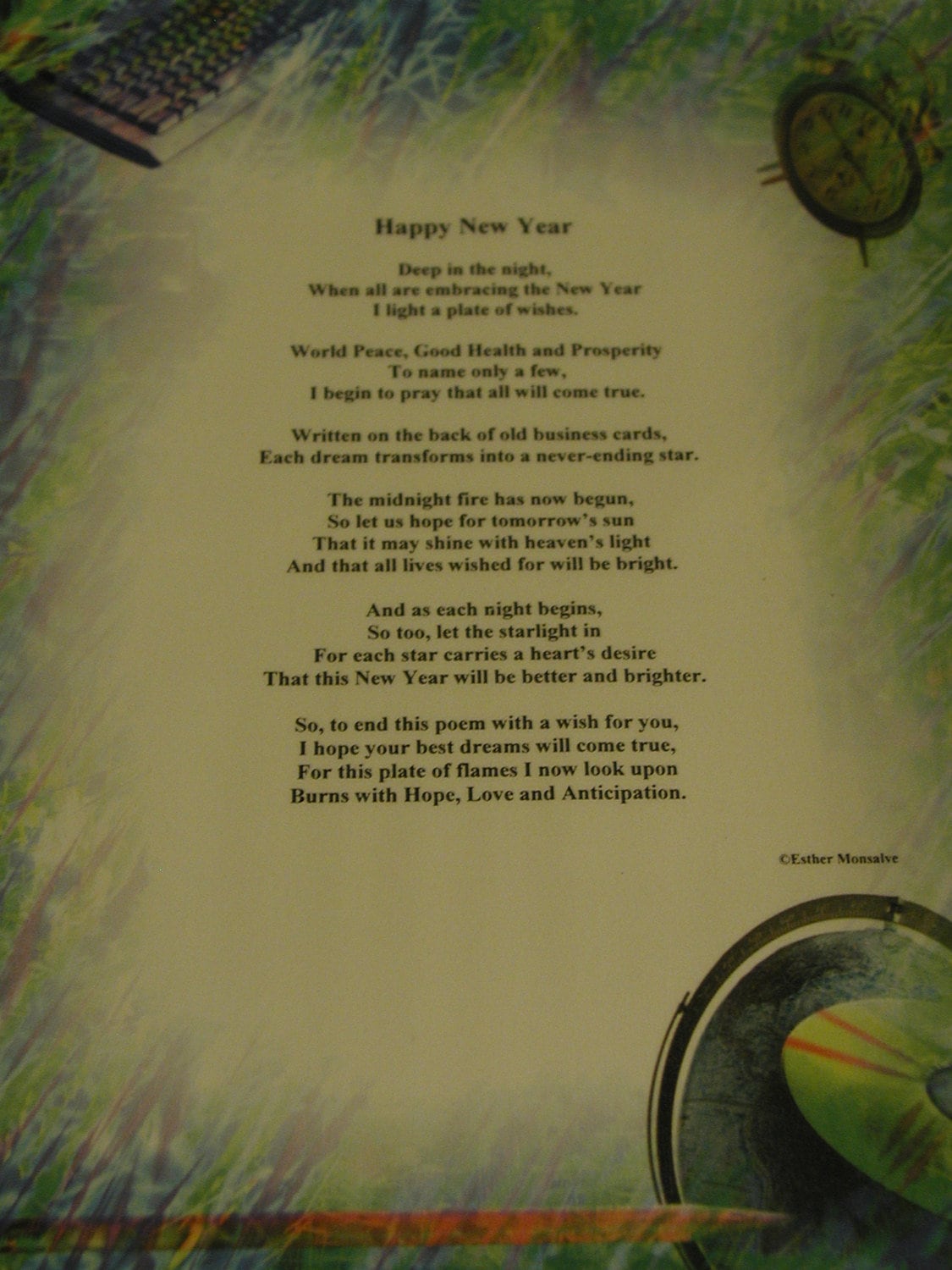 A Happy New Year Poem 2021 - Etsy