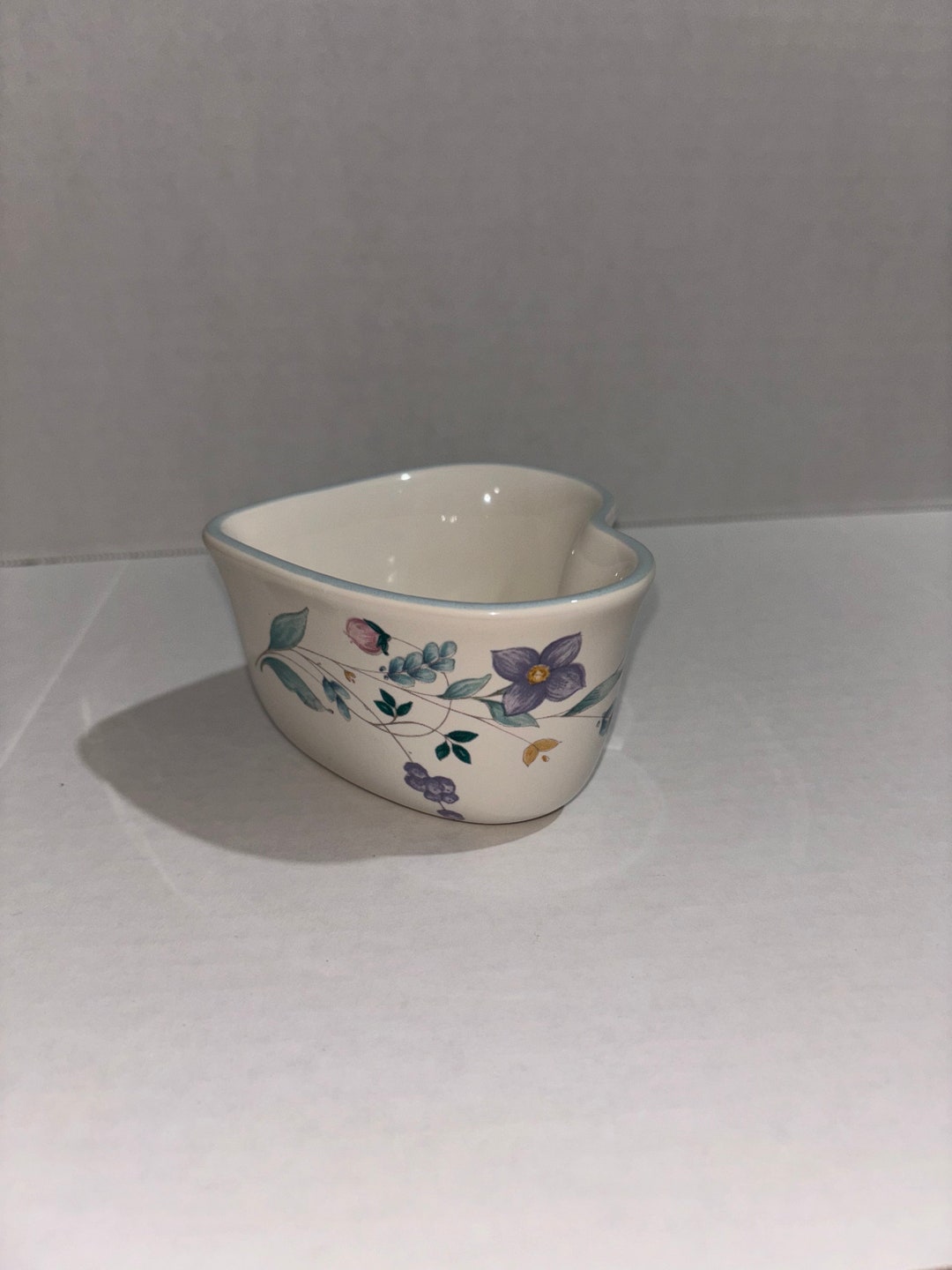 Vintage PFALTZGRAFF April Pattern Heart Shape Ramekin - Etsy