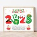 Christmas Kids Handprint Craft 2025, Santa Reindeer Snowman Activity ...