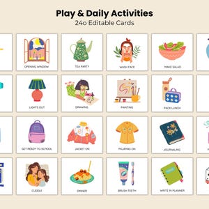 Daily Routine Cards Visual Schedule Toddler Routine Chart for Kids ...