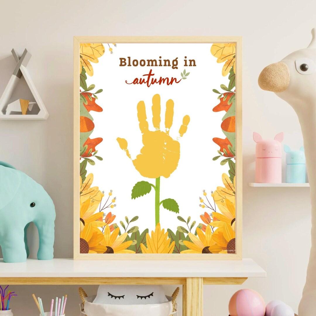 Fall Handprint Art: Autumn Keepsake Craft for Kids (digital Download ...