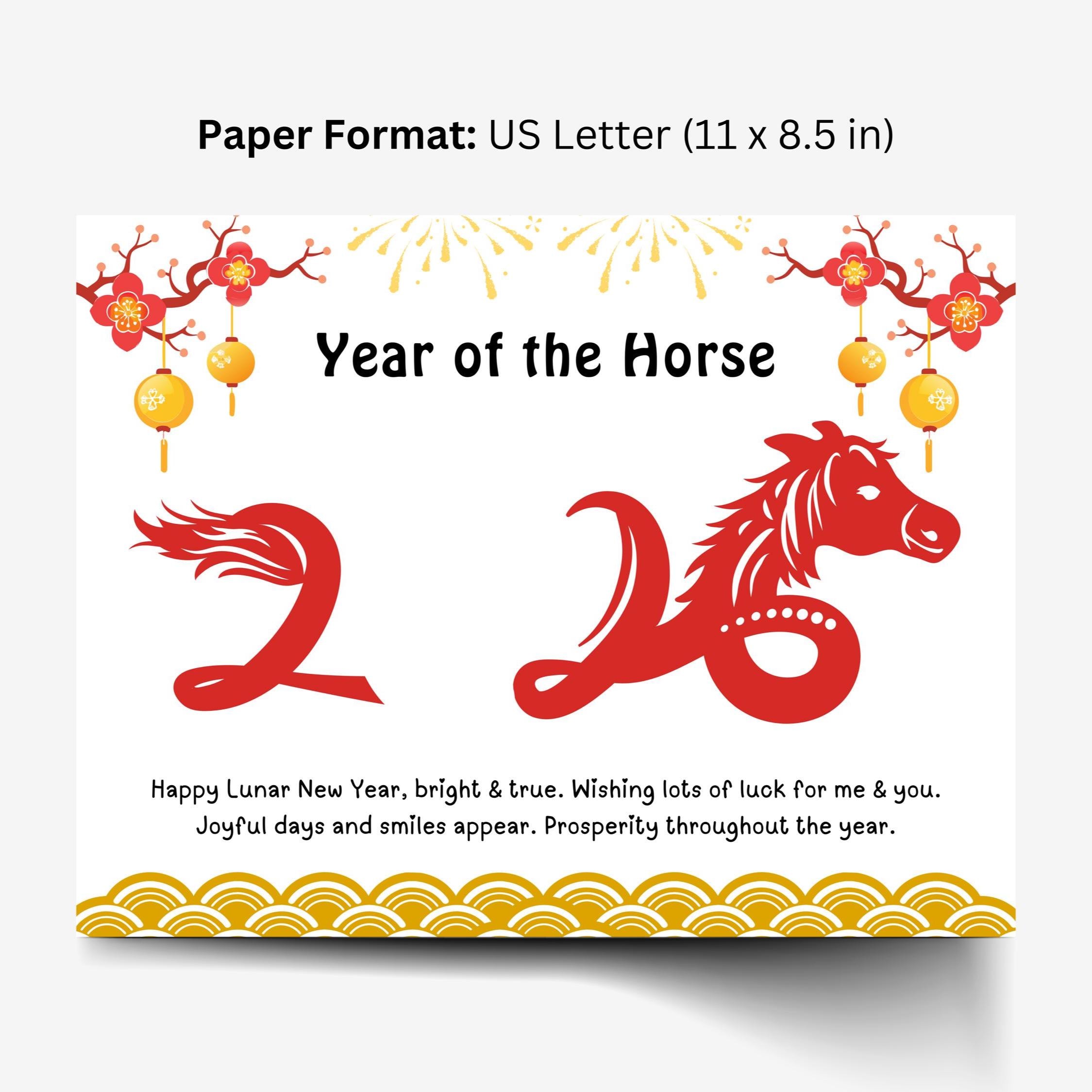 2026 Lunar New Year Handprint Craft, Year of the Horse Handprint Art ...