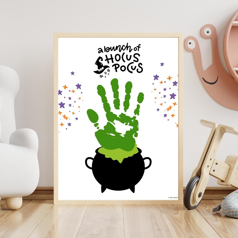 Cauldron Handprint Craft: Halloween Poem Keepsake (digital Download ...