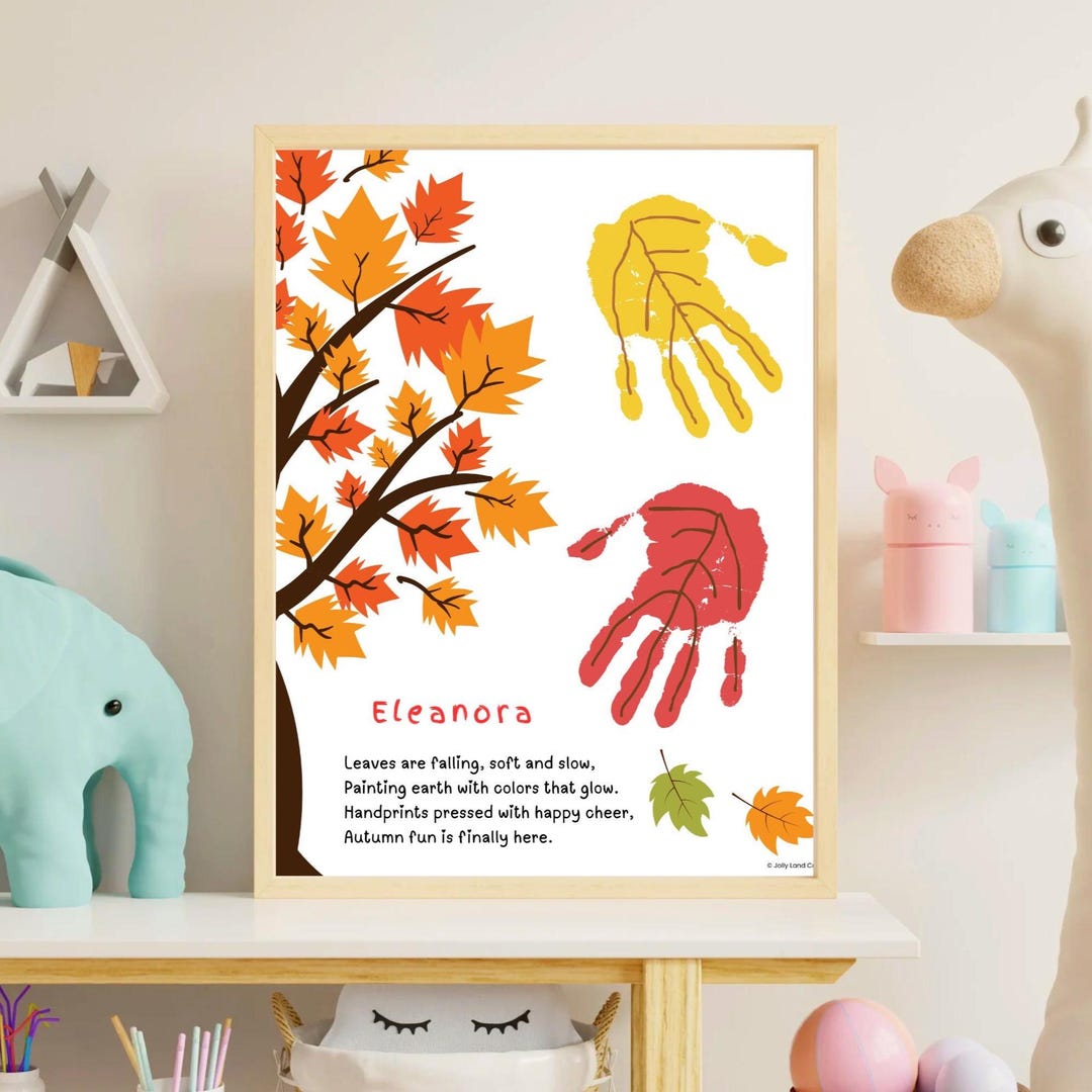 Falling Leaves Handprint Art, Preschool Crafts, Thanksgiving Crafts ...