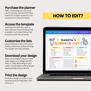 Summer Planner Kids Summer Printable Summer School Planner Summer Kids ...