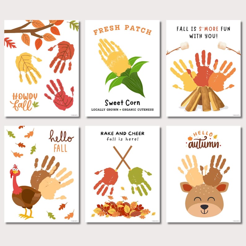 Fall Handprint Craft | Fall Handprint Art | Fall Craft for Kids ...