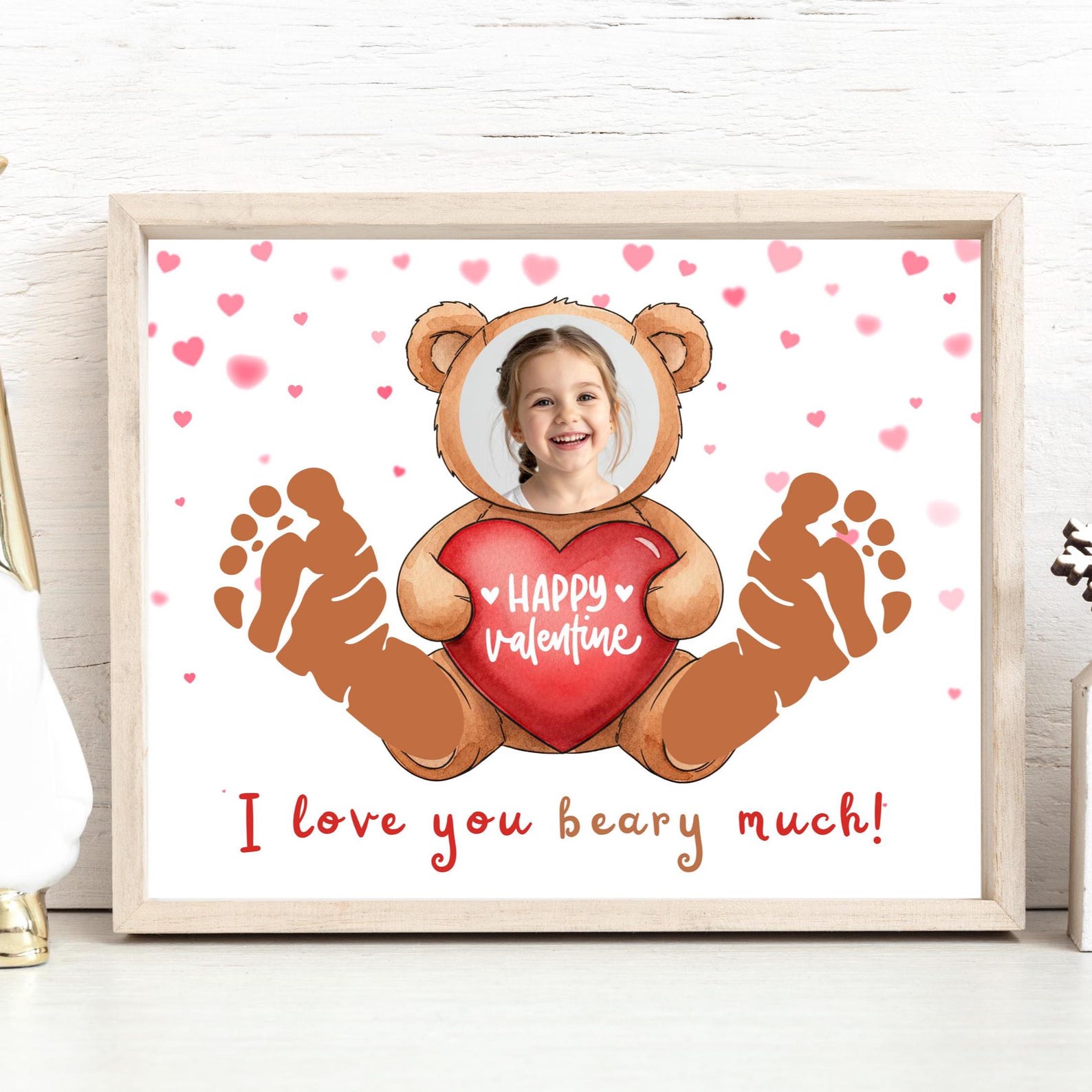Valentine's Day Handprint Craft, Photo Craft, Preschool Activity ...