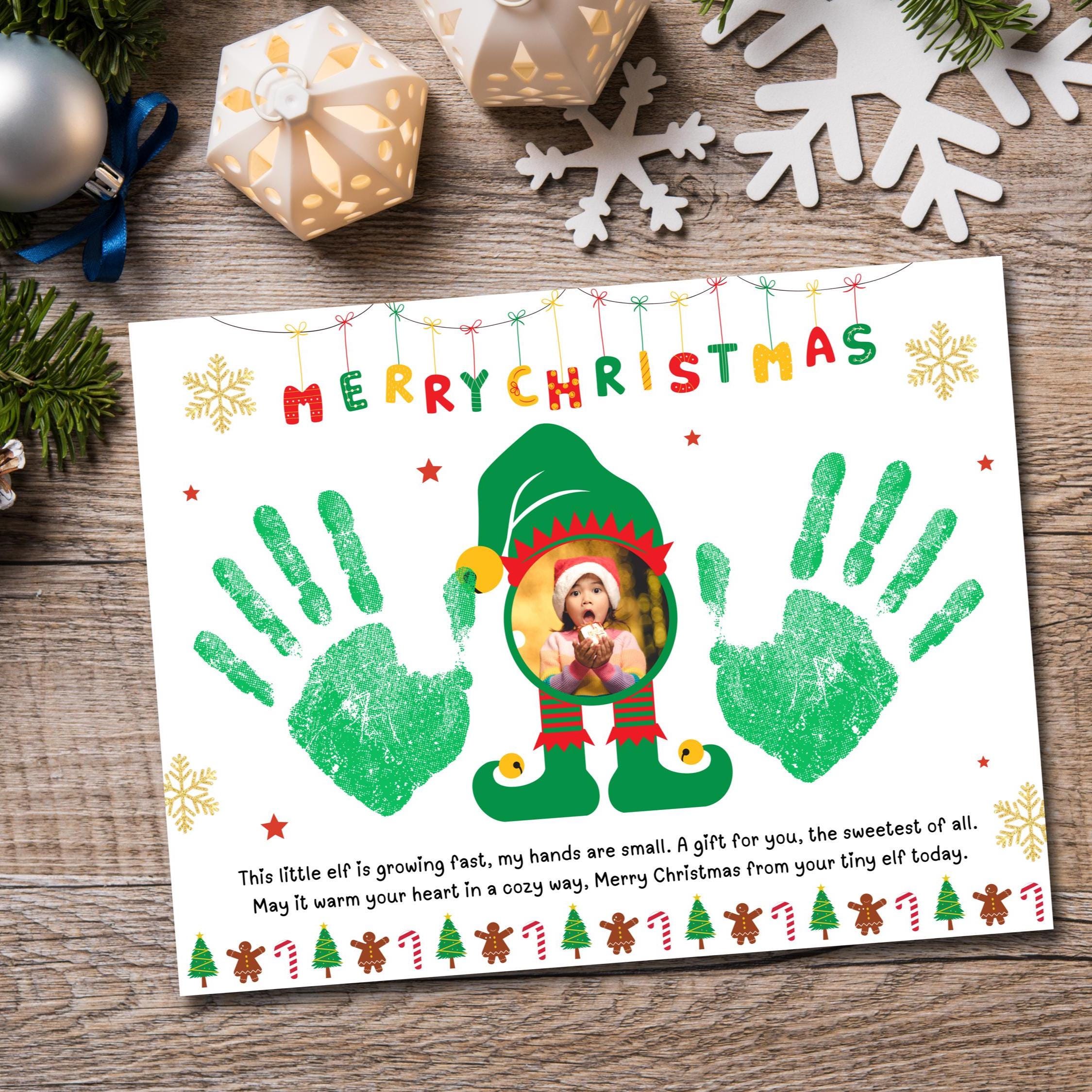 Christmas Handprint Poem DIY Art Craft Bundle, Printable Christmas ...