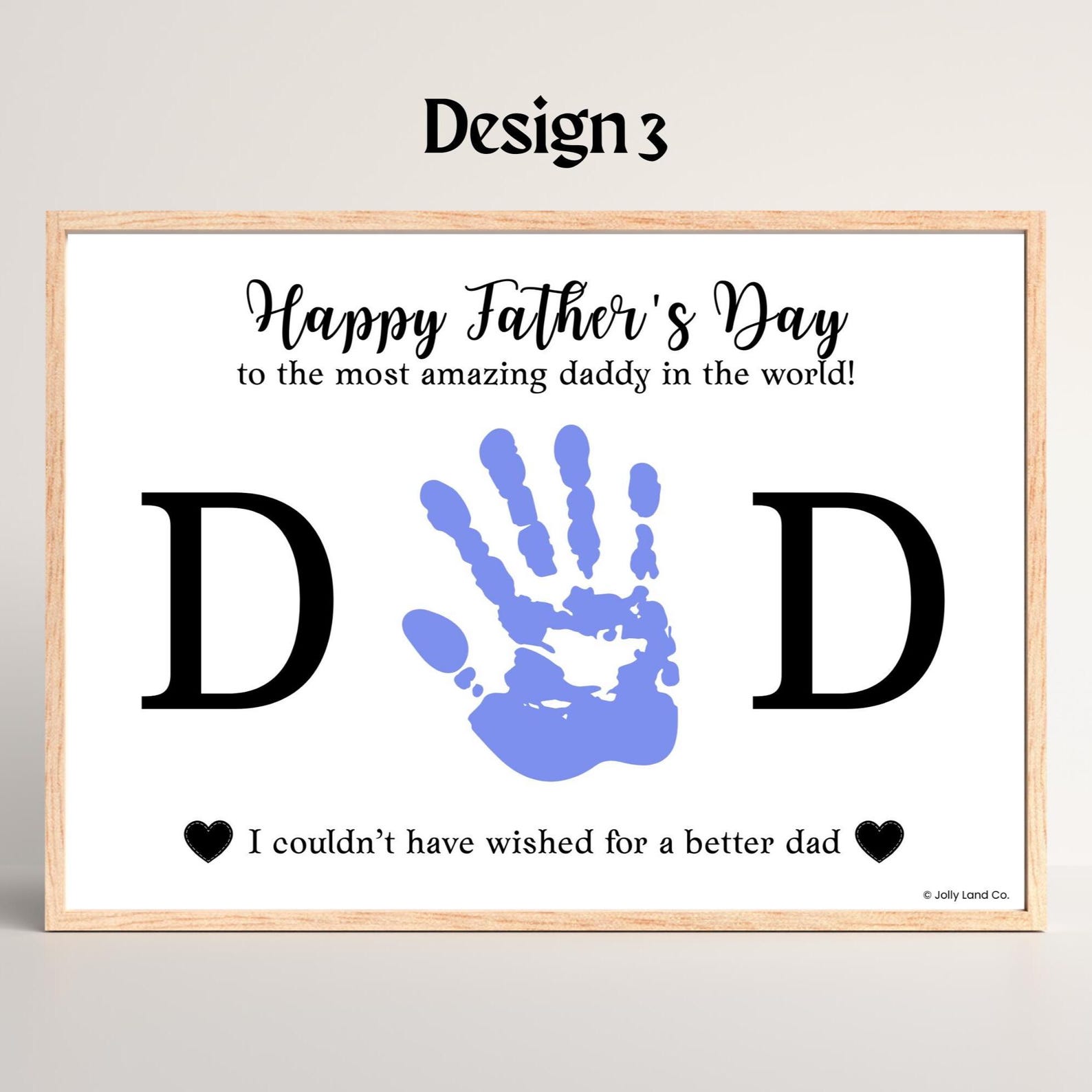 Father's Day Handprint Printable, DIY Craft Gift for Dad, Gift for Dad ...