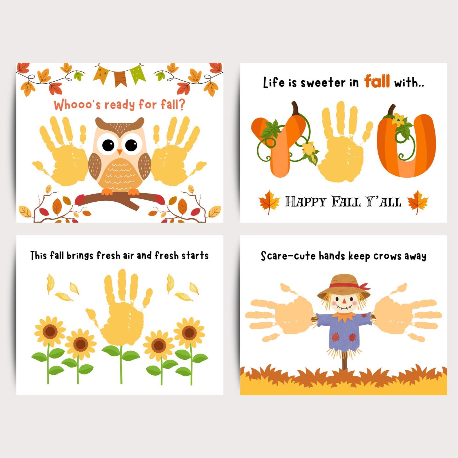 Fall Handprint Craft | Fall Handprint Art | Fall Craft for Kids ...