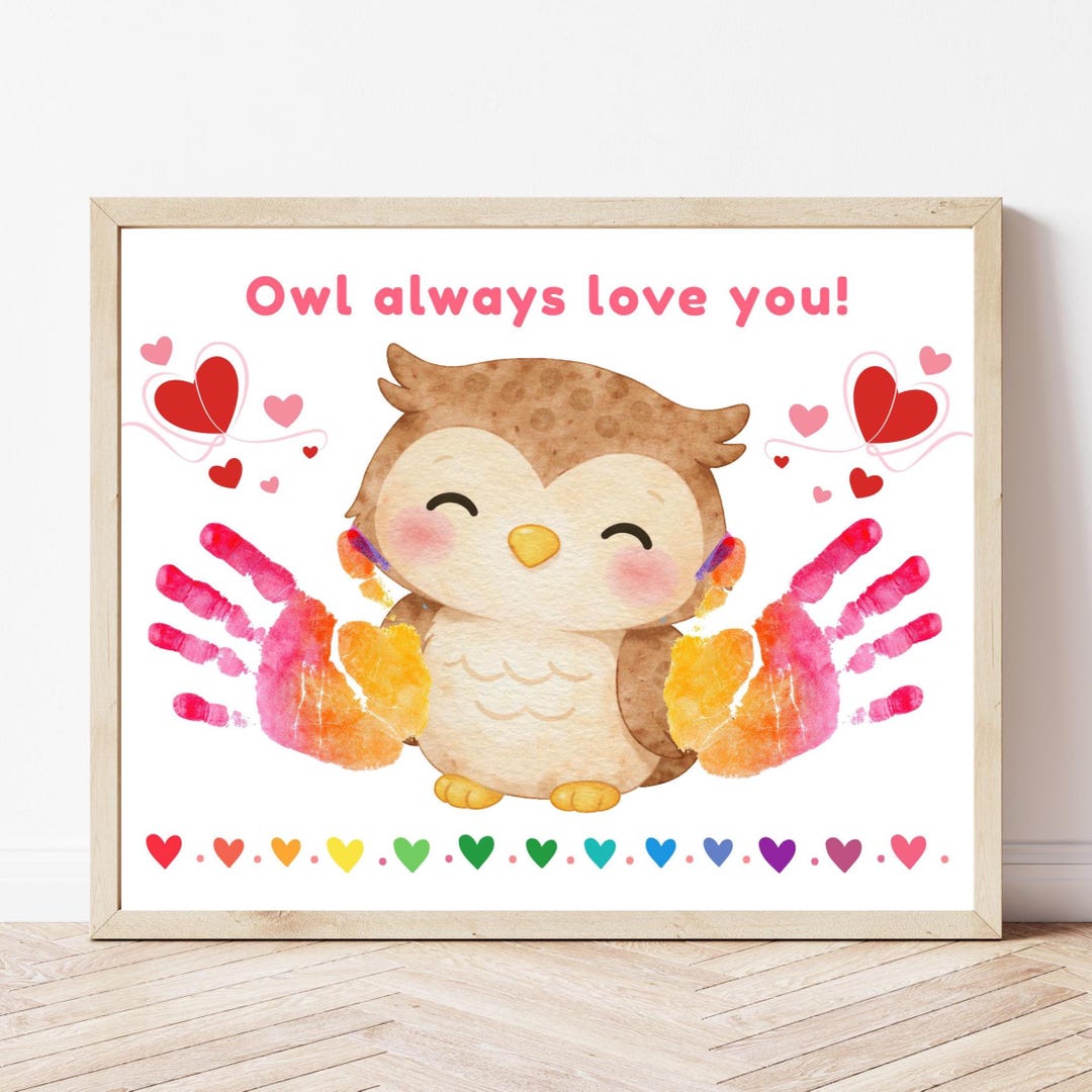Valentine Handprint Craft for Kids | Printable Valentine Activity ...