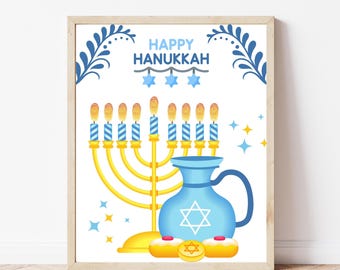 Hanukkah Handprint Craft, Handprint Art, Hanukkah Menorah, Preschool ...