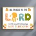 Christian Thanksgiving Craft for Kids, Give Thanks to the Lord ...